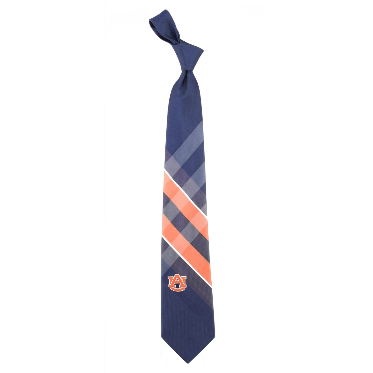 Auburn Tigers Tie Grid, Polyester Tie, Polyester Necktie – Eagles Wings