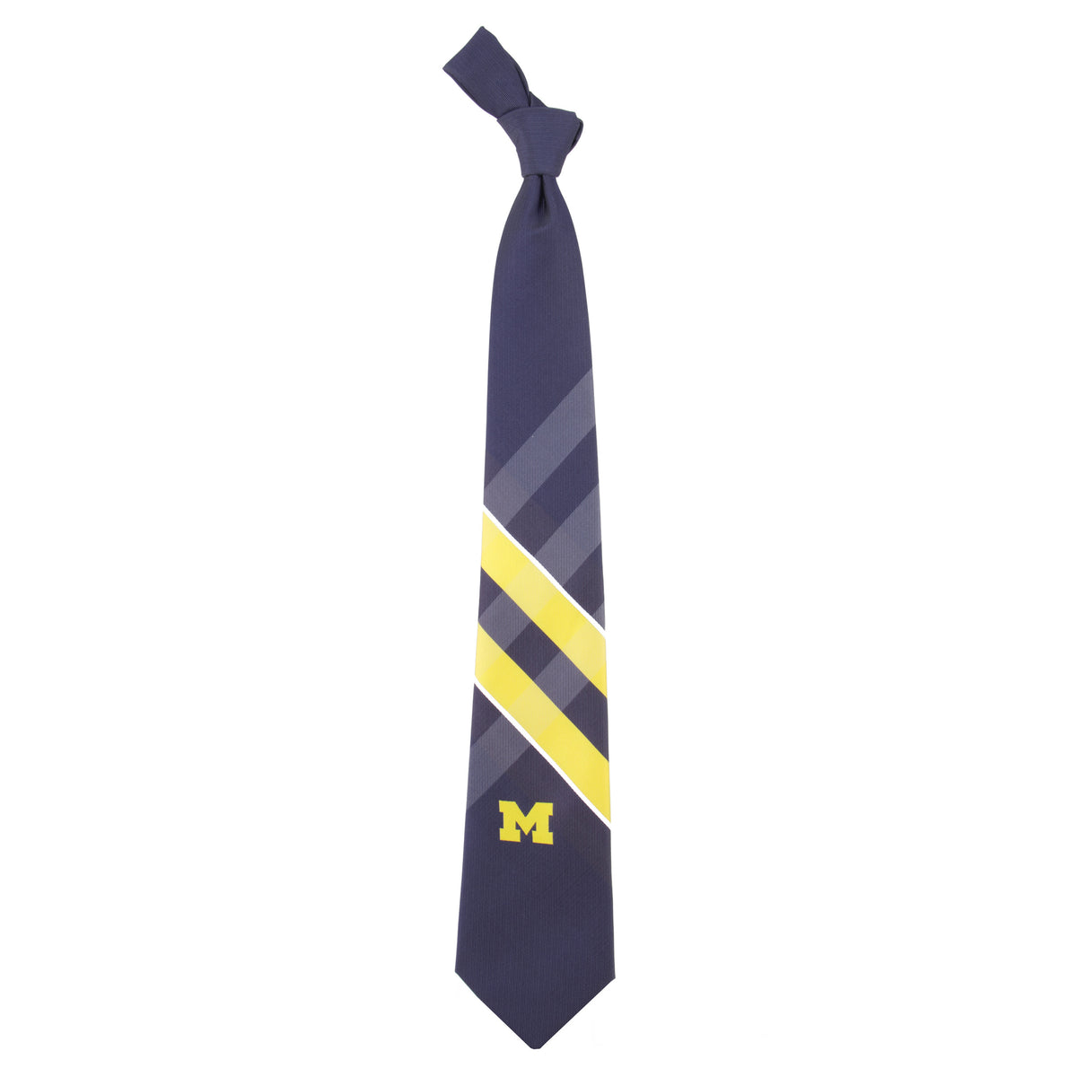 Michigan Tie Grid, Polyester Tie, Polyester Necktie – Eagles Wings