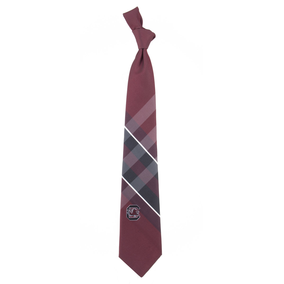 South Carolina Tie Grid, Polyester Tie, Polyester Necktie – Eagles Wings