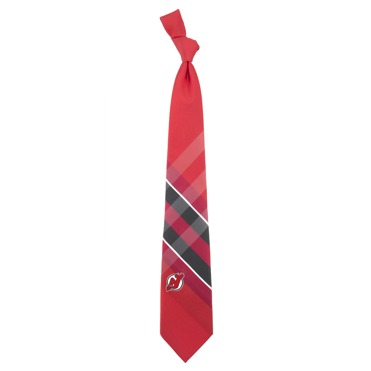 Devils Tie Grid, Polyester Tie, Polyester Necktie – Eagles Wings