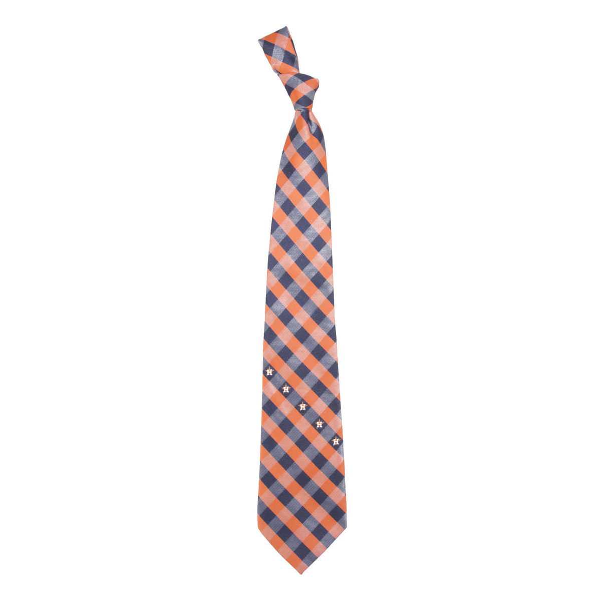 Houston Astros Tie Check, Polyester Tie, Polyester Necktie – Eagles Wings