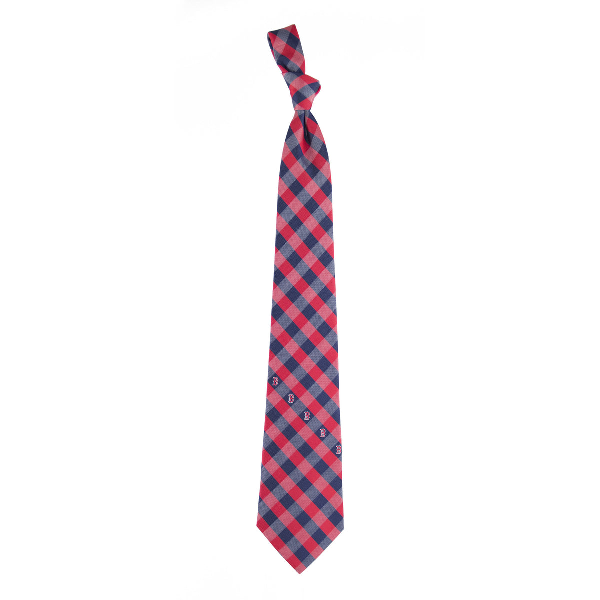 Boston Red Sox Tie Check, Polyester Tie, Polyester Necktie – Eagles Wings